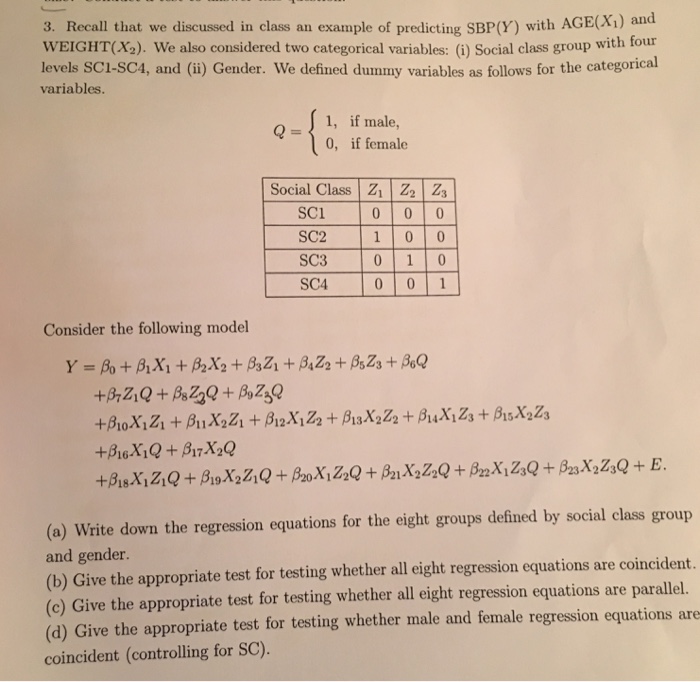 3. Recall that we discussed in class an example of | Chegg.com