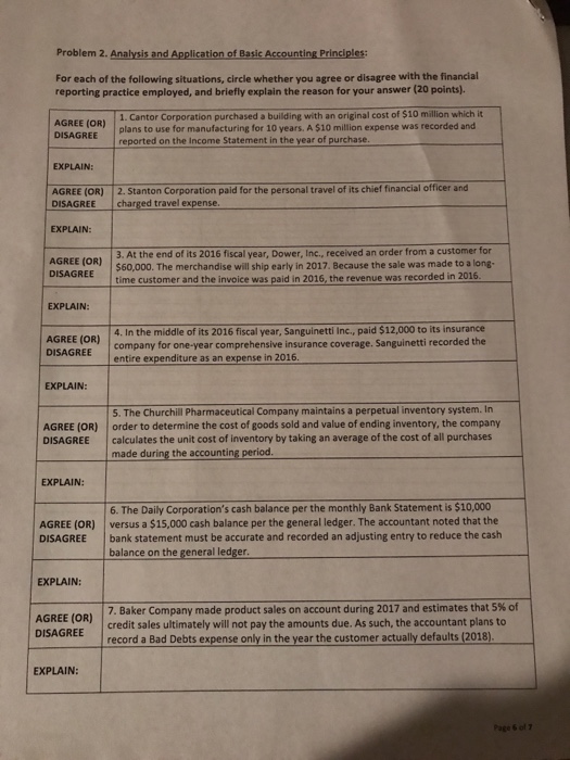 Solved Problem 1. Preparation of Basic Financial Statements | Chegg.com