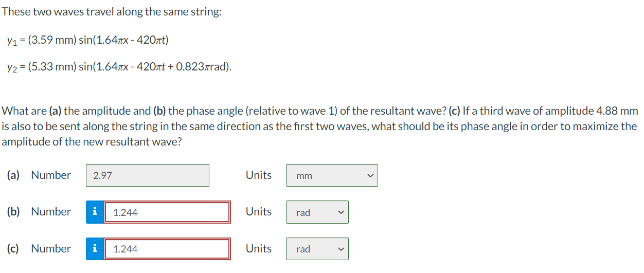 Solved These two waves travel along the same | Chegg.com
