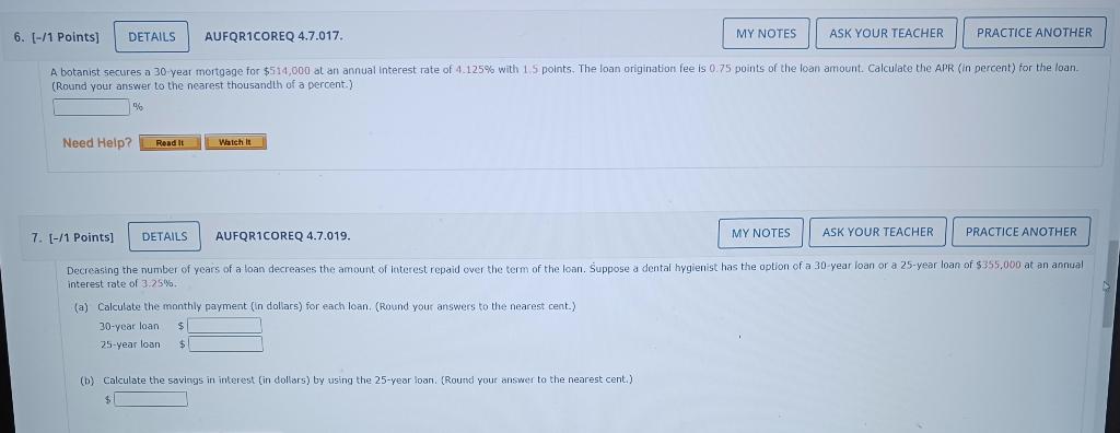Solved (Round your answer to the nearest thousandth of a | Chegg.com
