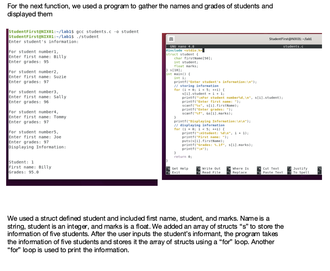 Solved C PROGRAMMING It covers the following | Chegg.com