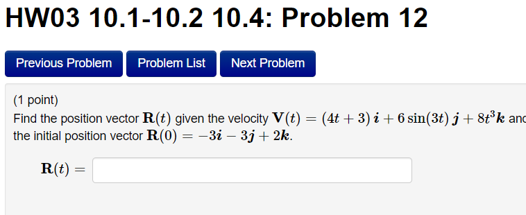 Solved HW03 10.1-10.2 10.4: Problem 12 Previous Problem | Chegg.com