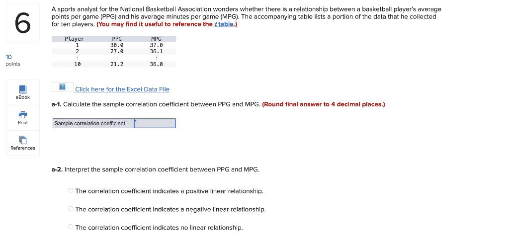 Solved A Sports Analyst For The National Basketball