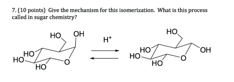 Solved 7. (10 points) Give the mechanism for this | Chegg.com