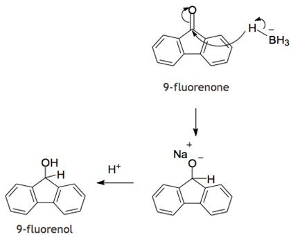 Solved The reduction of 9-Fluoenone to 9-Fluorenol using the | Chegg.com