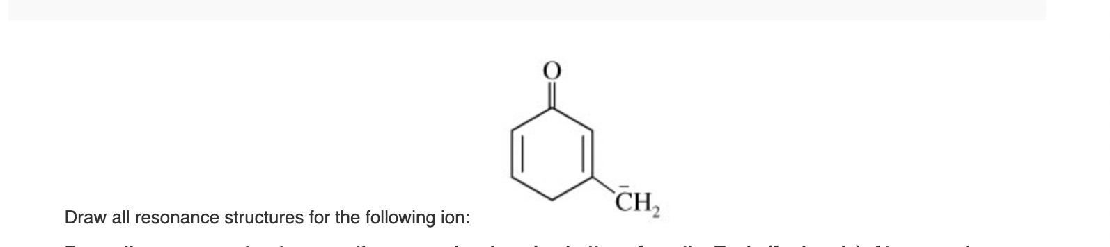 Solved Draw all resonance structures for the following ion: | Chegg.com