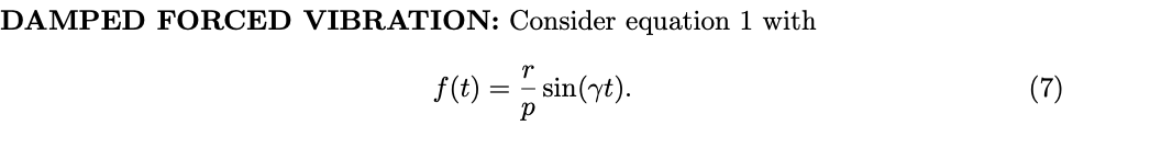 Solved For the underdamped oscillatory case obtain the three | Chegg.com