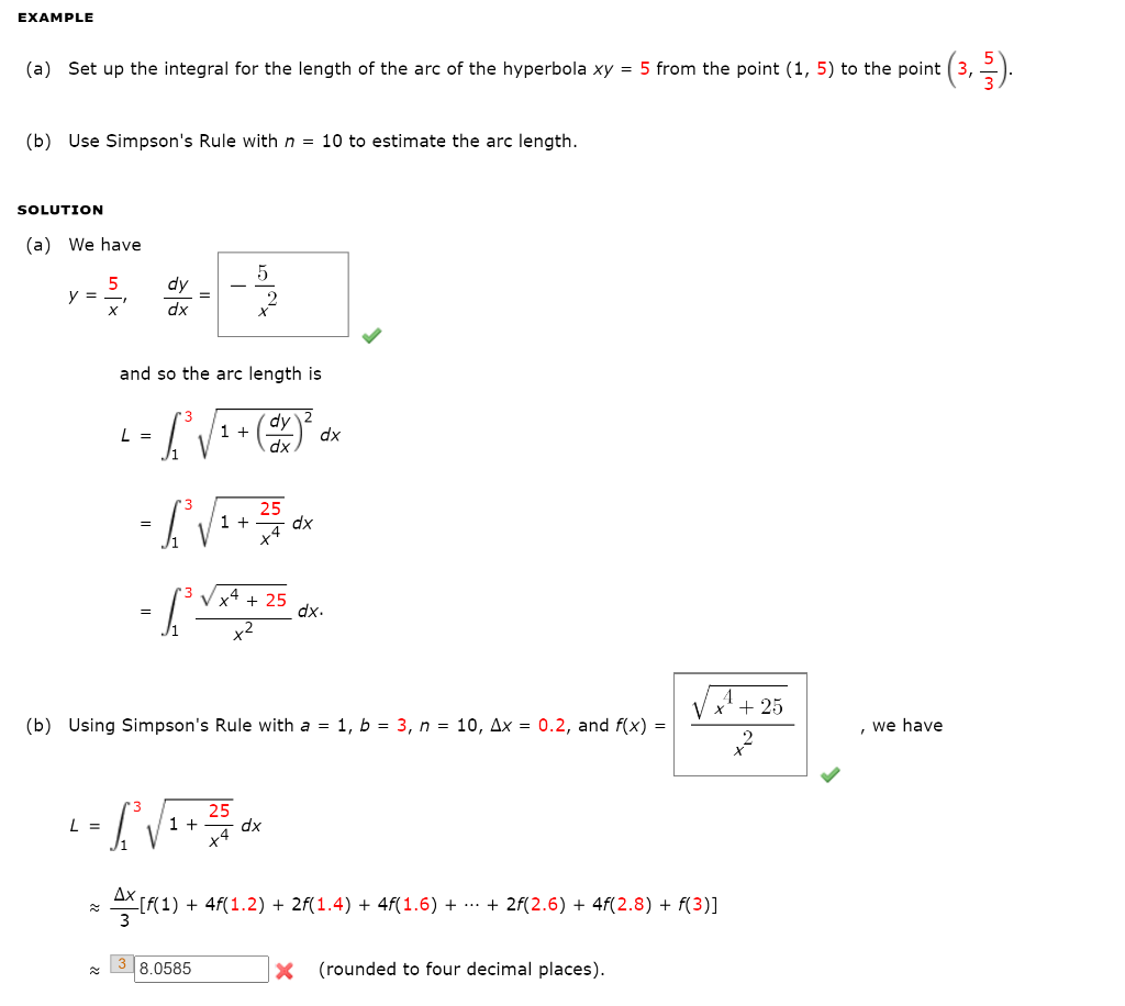 Solved EXAMPLE (a) Set up the integral for the length of the | Chegg.com