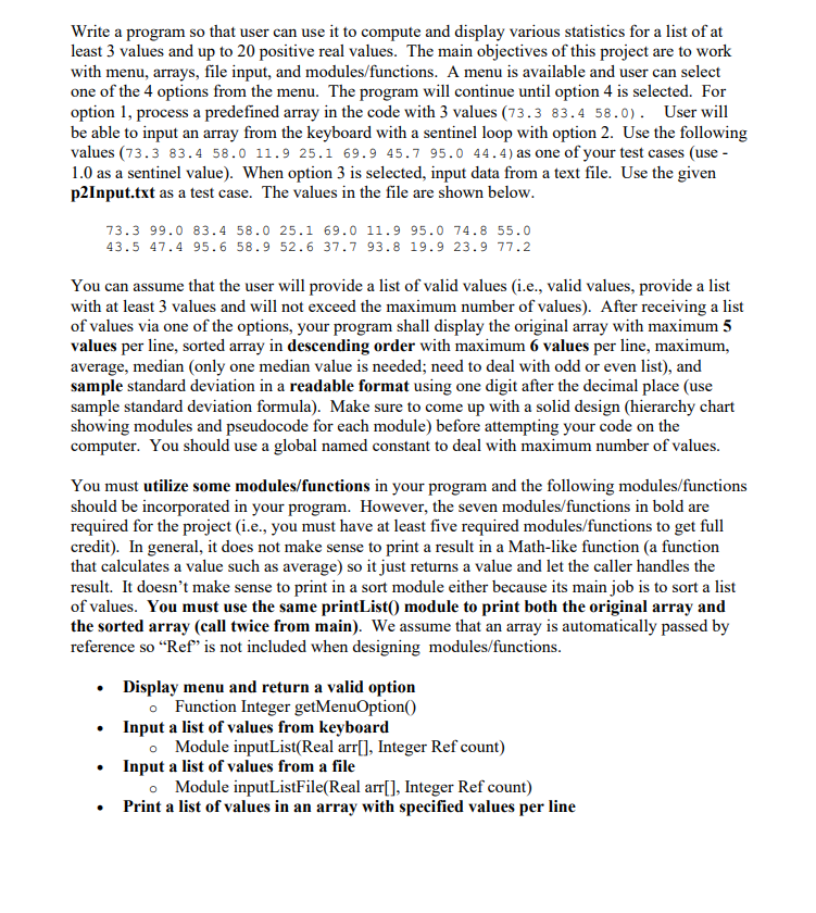 Write a program so that user can use it to compute | Chegg.com