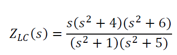 Solved A driving point impedance is given by: Obtain the | Chegg.com