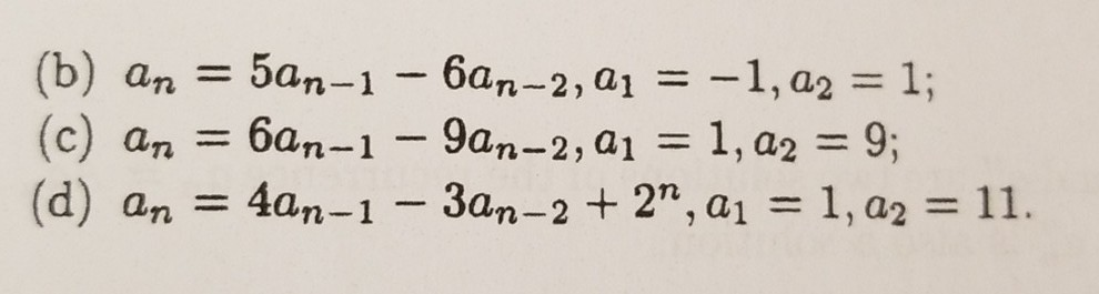 Solved Exercise 2.1 Solve the recurrence relations (a) | Chegg.com