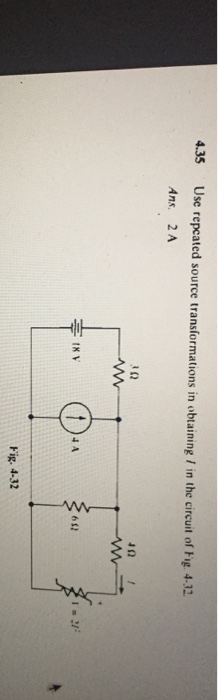 Solved Use repeated source transformations in obtaining I in | Chegg.com