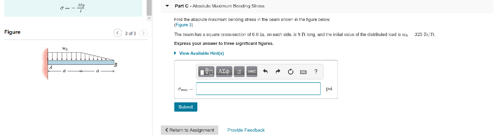 Find The Absolute Maximum Bending Stress In Beam Shown Figure Below - The Best Picture Of Beam