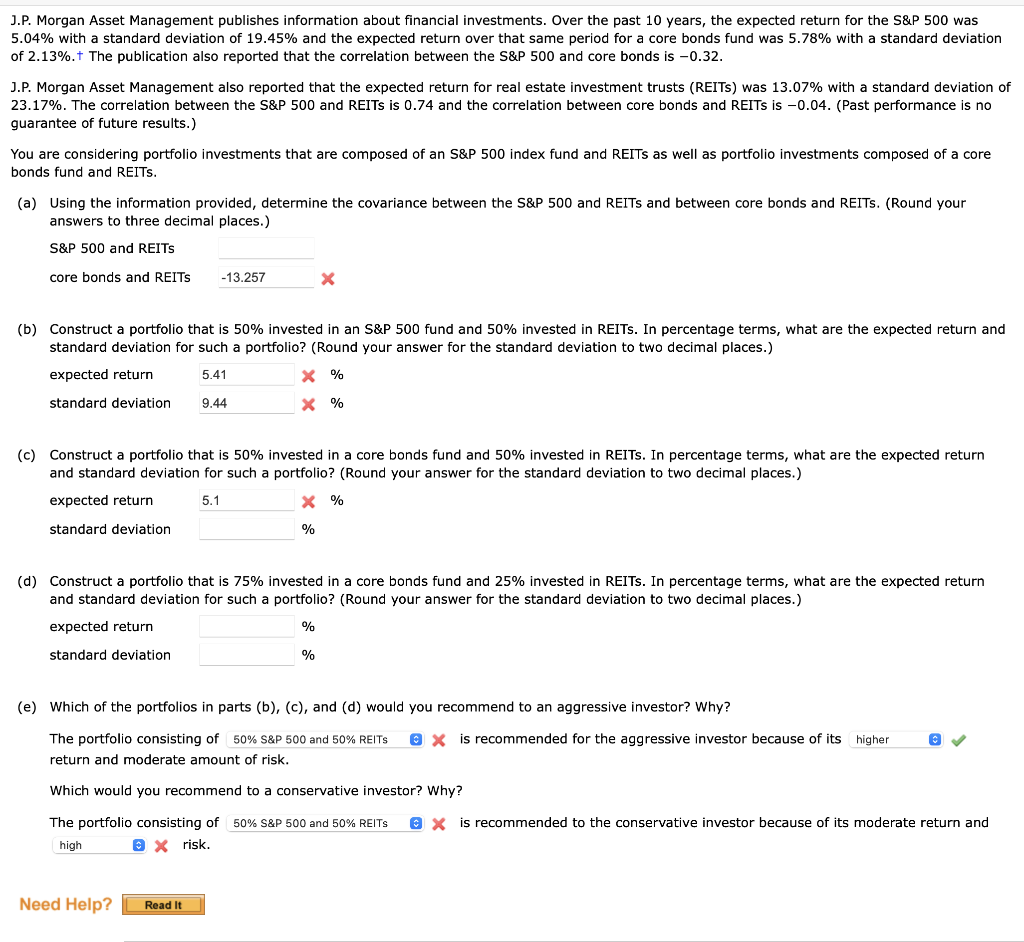 Solved J.P. Morgan Asset Management publishes information | Chegg.com