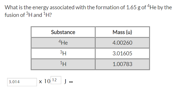 Solved What is the energy associated with the formation of | Chegg.com