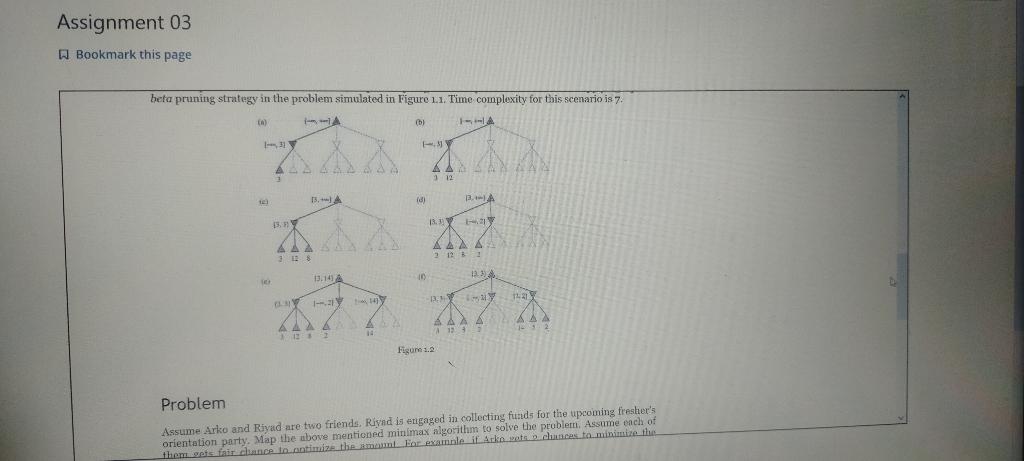 Alpha-Beta Pruning Background Concepts Minimax | Chegg.com