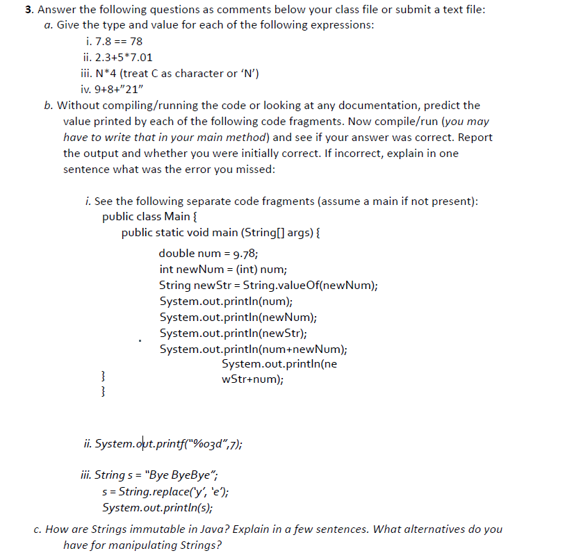 Solved 3. Answer the following questions as comments below | Chegg.com
