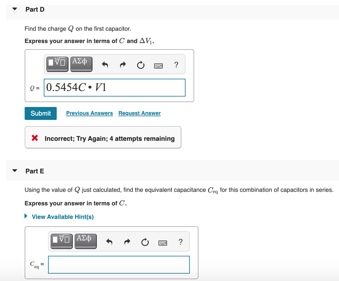 Solved Learning Goal: To understand how to calculate | Chegg.com