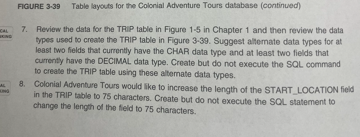 Solved Chapter 3 Answer TAL Distributors database questions | Chegg.com