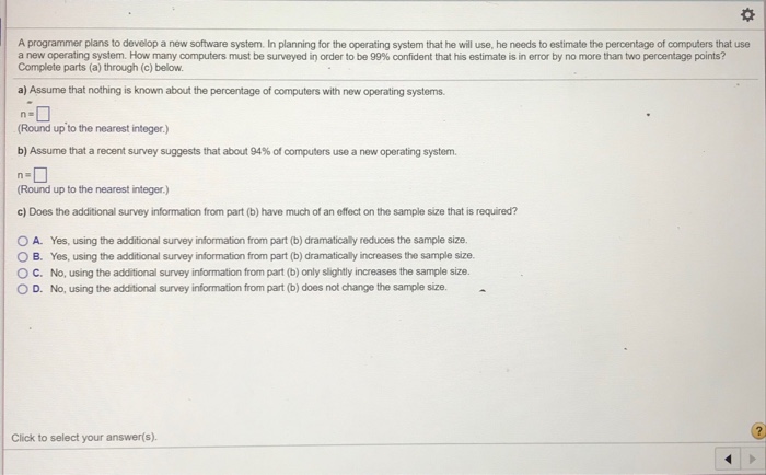 Solved A programmer plans to develop a new software system. | Chegg.com
