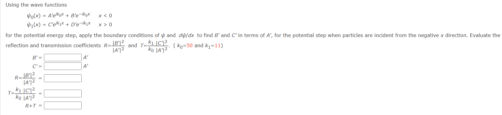 Solved Using the wave functions | Chegg.com