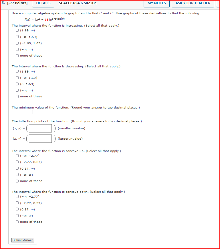 Solved Use a computer algebra system to graph f and to find | Chegg.com