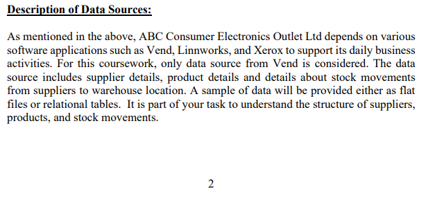 Solved CASE STUDY SCENARIO: ABC Consumer Electronics Outlet | Chegg.com