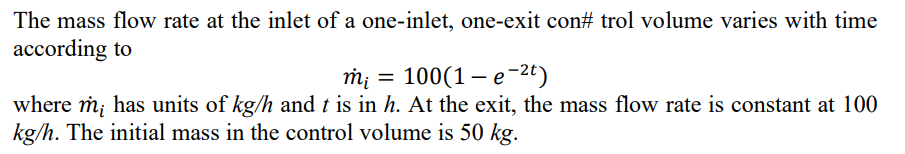 Solved Estimate the time, in h, when the tank is nearly | Chegg.com