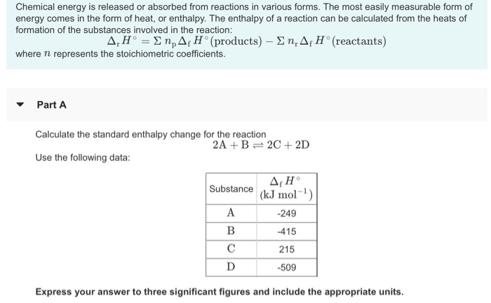 Solved Chemical energy is released or absorbed from | Chegg.com