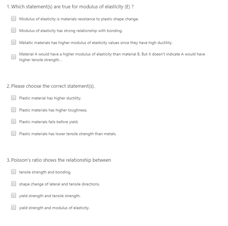 Solved 1. Which statement(s) are true for modulus of | Chegg.com