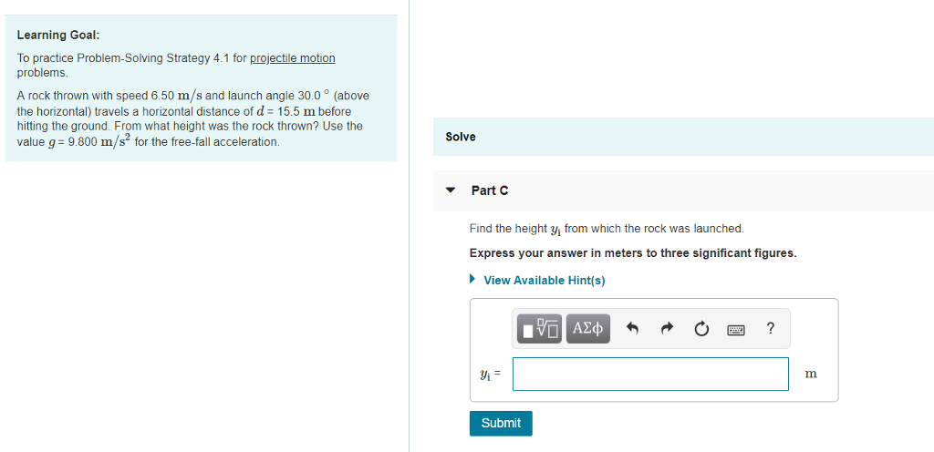 Solved Learning Goal: To practice Problem-Solving Strategy | Chegg.com