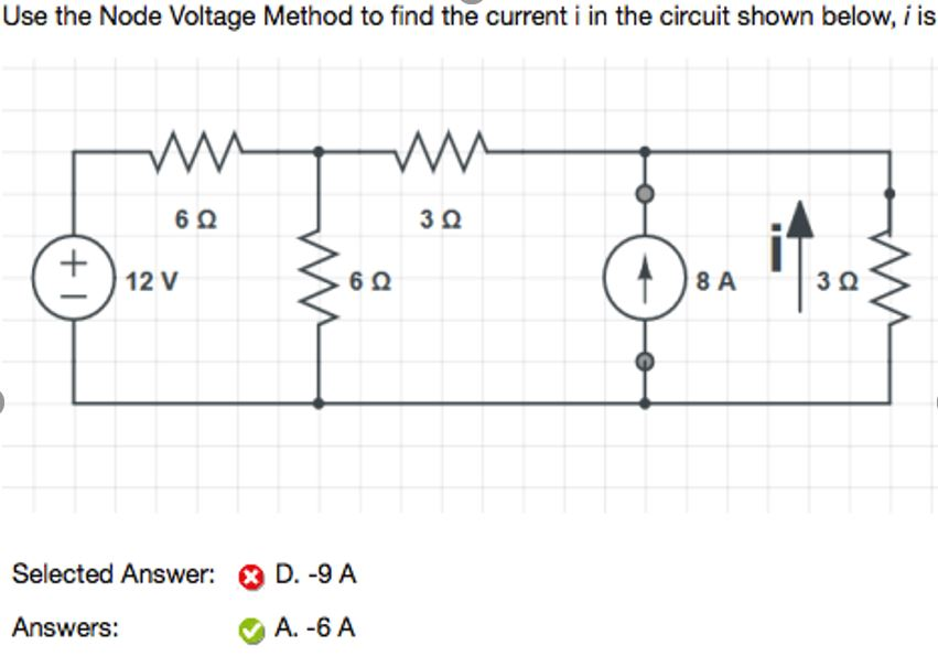Solved Use the Node Voltage Method to find the current i in | Chegg.com