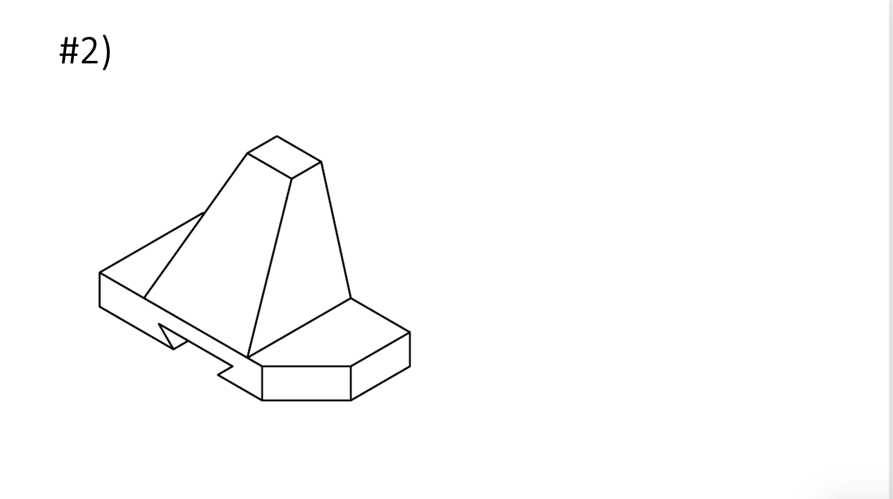 Solved Draw the three popular views for the following | Chegg.com