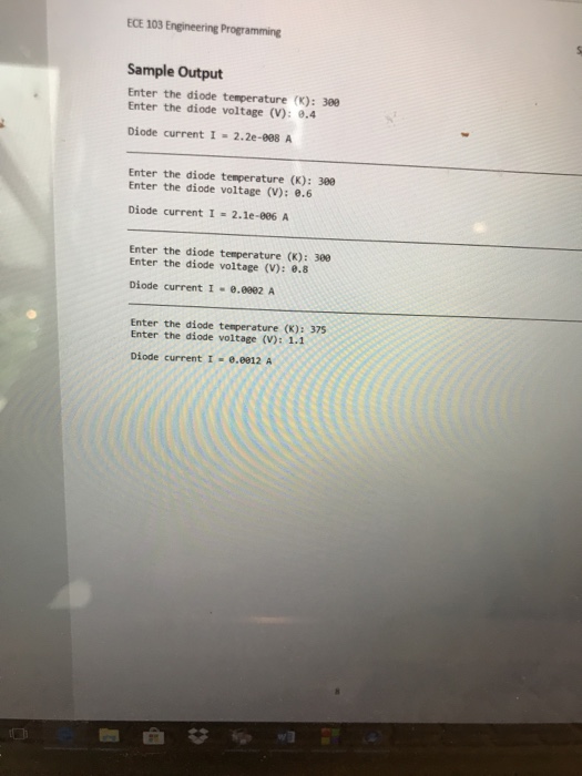 Solved Spring 2018 ECE 103 Engineering Programming Secondary | Chegg.com