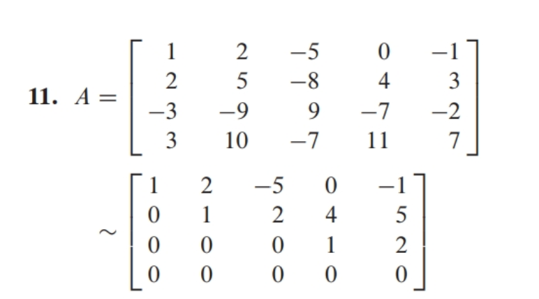 Solved Exercises 9–12 display a matrix A and an echelon form | Chegg.com