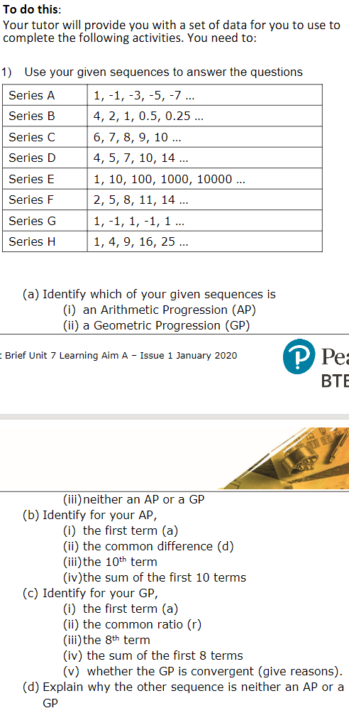 Solved Please only for C,E,D To do this:Your tutor will | Chegg.com