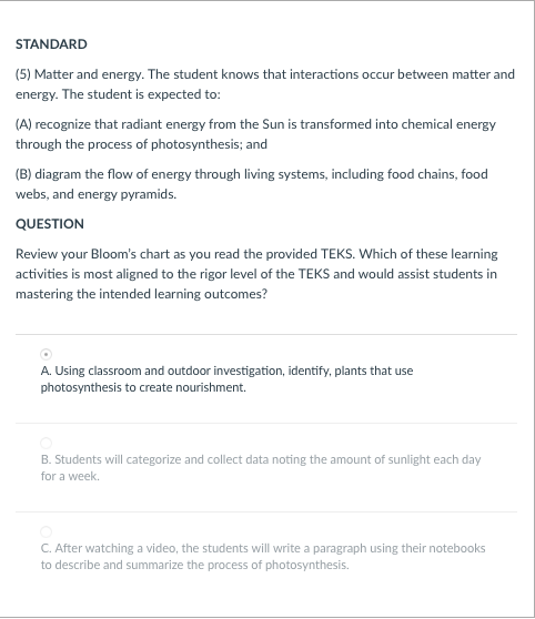 Solved STANDARD (5) Matter and energy. The student knows | Chegg.com