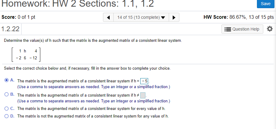 Solved Save Homework Hw 2 Sections 1 1 1 2 Score 0 Of 1