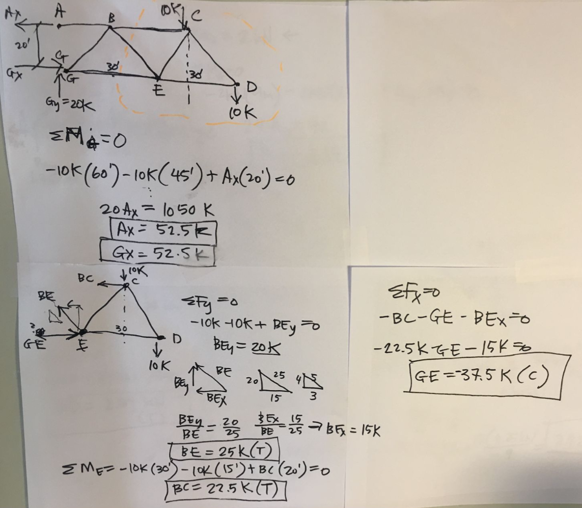 Solved Show all work and indicate units. Statics equations: | Chegg.com