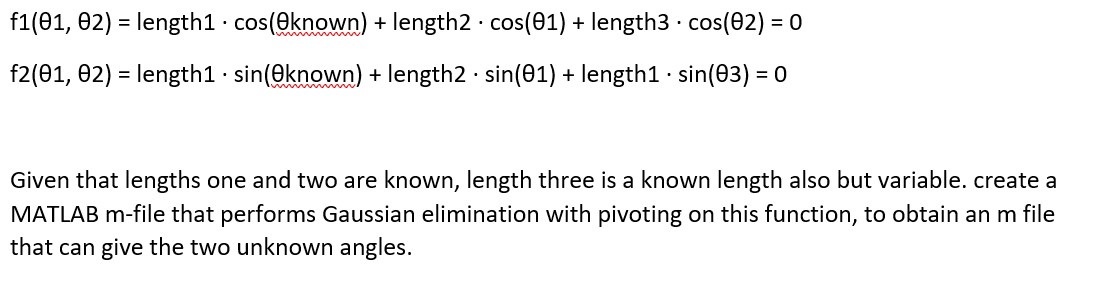 Solved Two algorithms must be used to solve these equations, | Chegg.com