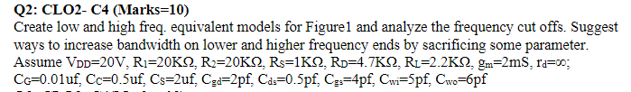 Solved Q2: CLO2- C4 (Marks=10) Create low and high freq. | Chegg.com