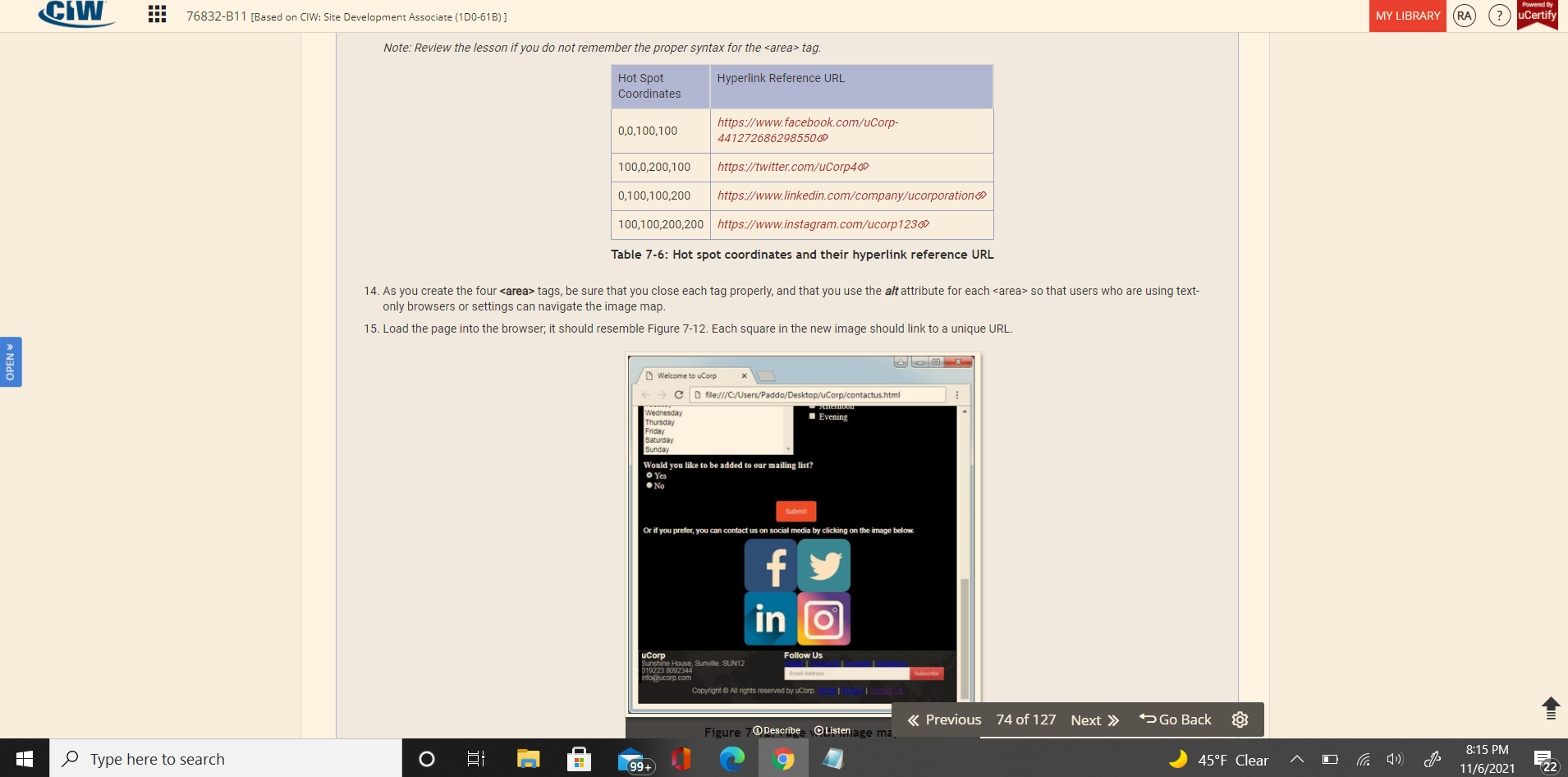 Solved Powered CIW 76832-B11 [Based on CIW: Site Development | Chegg.com