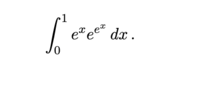 Solved ∫01exeexdx | Chegg.com