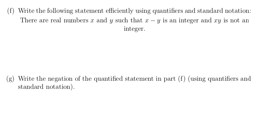 Solved (f) Write the following statement efficiently using | Chegg.com