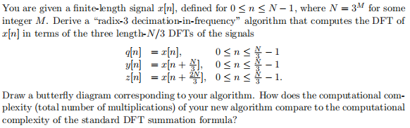 You are given a finite-length signal x[n], defined | Chegg.com