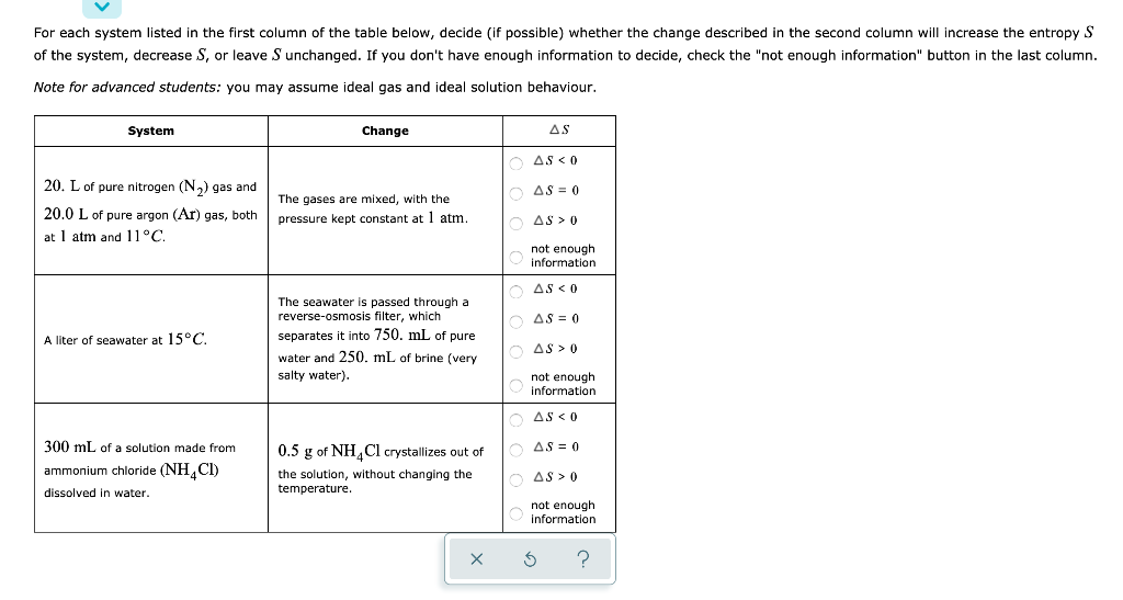 Solved Problem PageQuestion For each system listed in the | Chegg.com