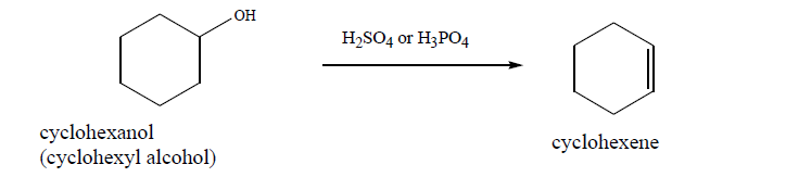 Solved OH H2SO4 or H3PO4 cyclohexanol (cyclohexyl alcohol) | Chegg.com