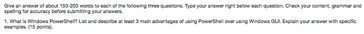 Solved Give an answer of about 150-200 words to each of the | Chegg.com