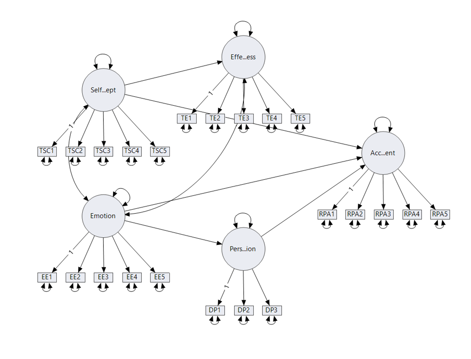 Perform and interpret a SEM that conforms to the path | Chegg.com
