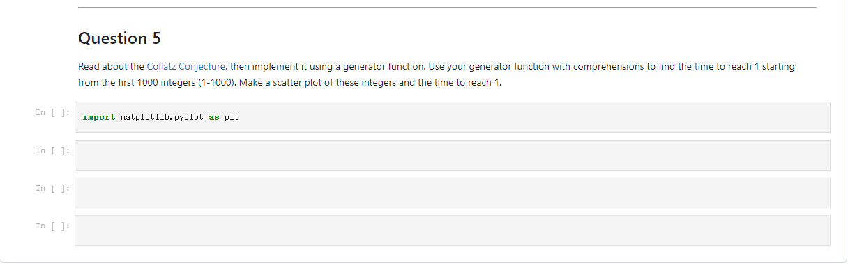 Solved Use comprehensions to shorten the following block of | Chegg.com